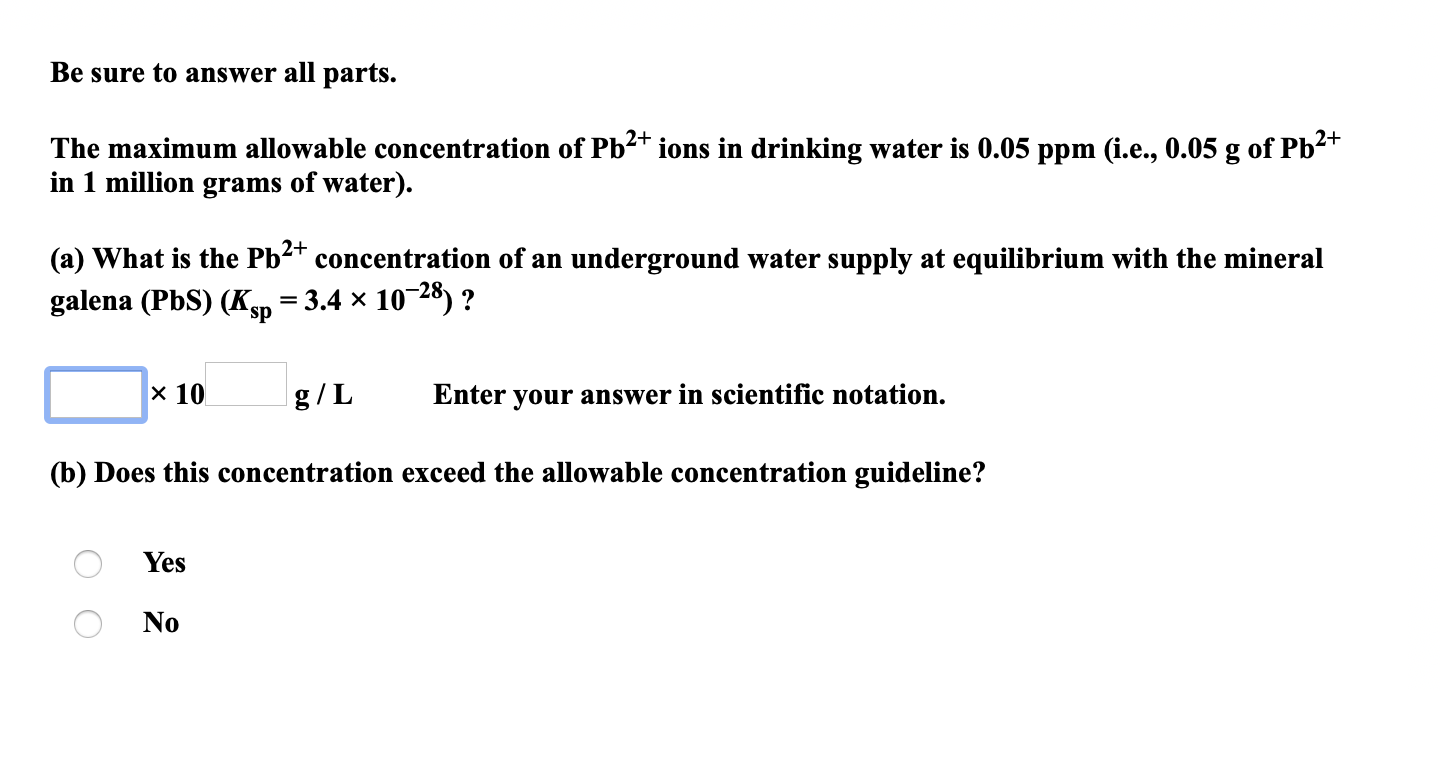 Solved Be sure to answer all parts. The maximum allowable | Chegg.com