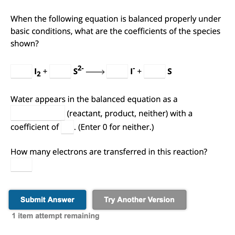 Solved When the following equation is balanced properly | Chegg.com