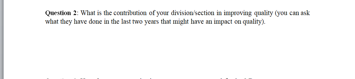 Solved Question 2: What is the contribution of your | Chegg.com