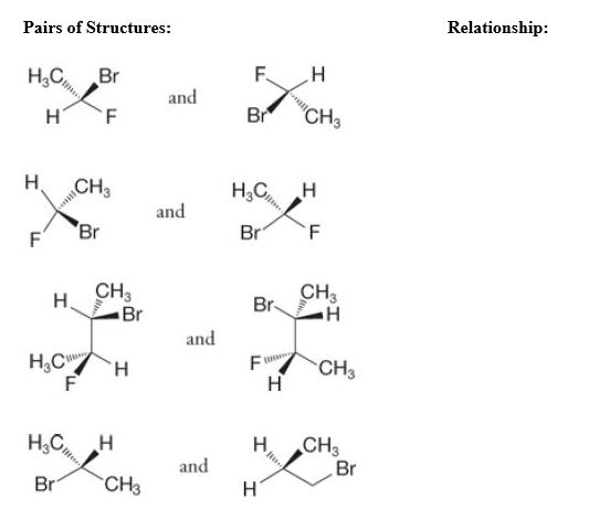 Solved Consider the following pairs of structures. Designate | Chegg.com