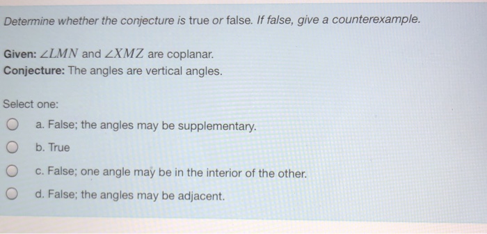 Solved Determine whether the conjecture is true or false. If | Chegg.com