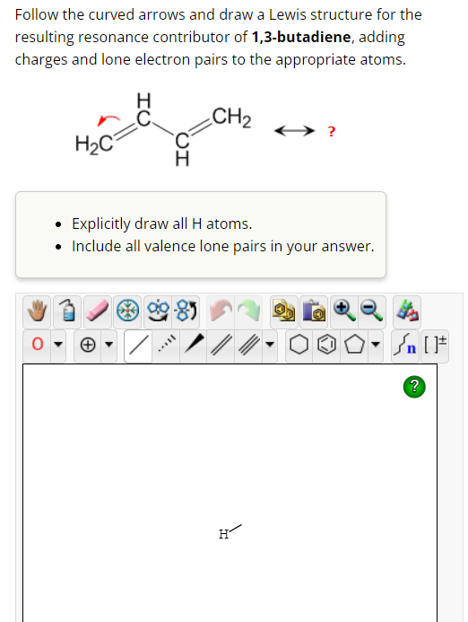 Solved Follow the curved arrows and draw a Lewis structure | Chegg.com