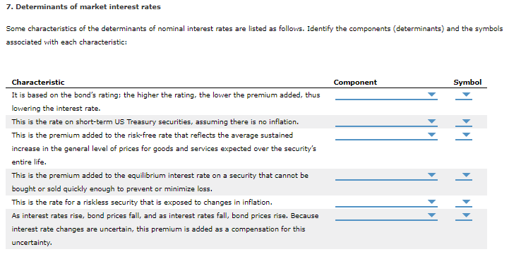 Solved answers are like Default risk premium,Maturity | Chegg.com