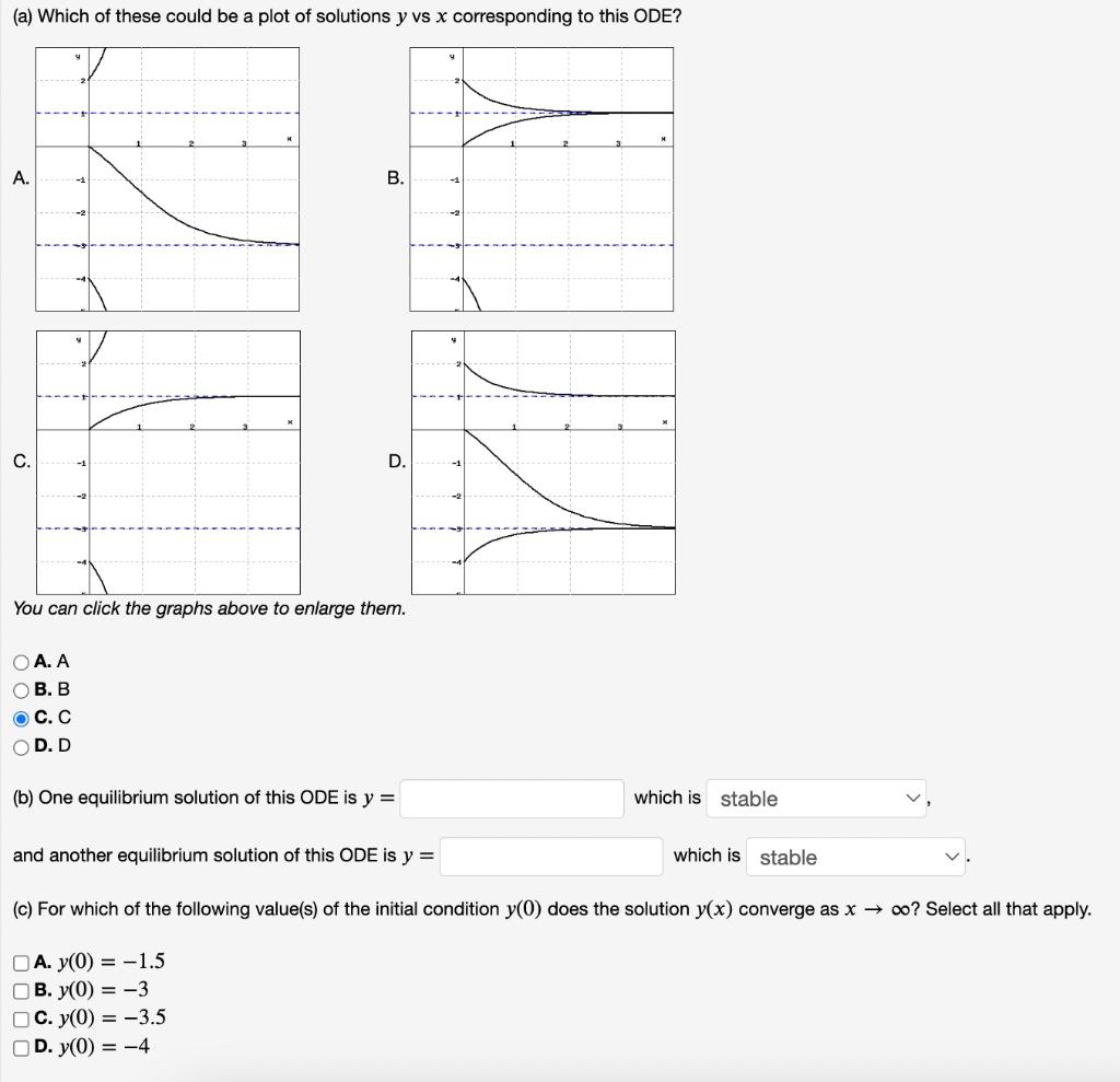 Solved The phase plot for an ODE 𝑑𝑦𝑑𝑥=𝑓(𝑦) is shown | Chegg.com