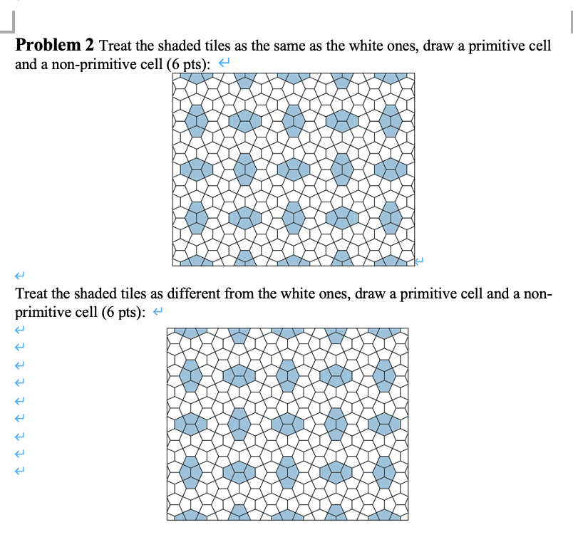Solved Problem 2 Treat the shaded tiles as the same as the | Chegg.com
