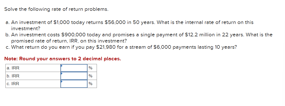 Solved I tried using Excel's RATE formula but wasn't able to | Chegg.com