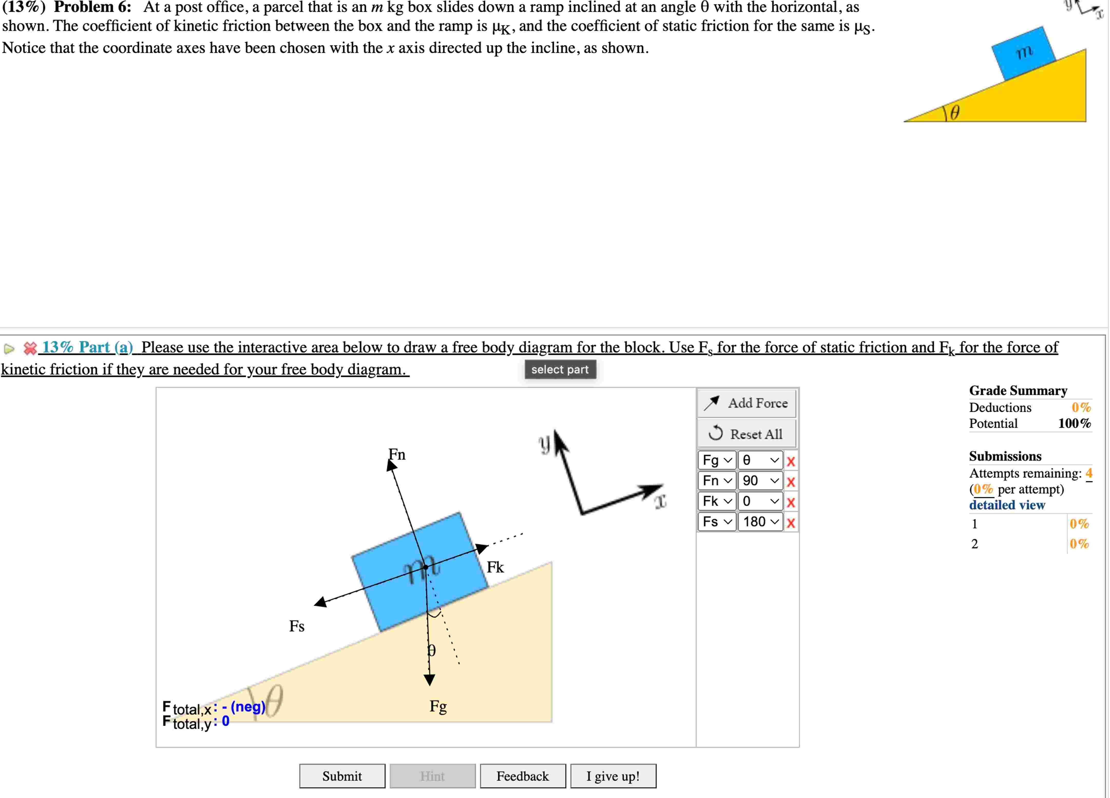 Solved (13%) ﻿Problem 6: At a post office, a parcel that is | Chegg.com