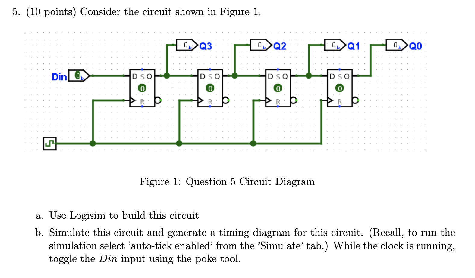 5. (10 points) Consider the circuit shown in Figure | Chegg.com