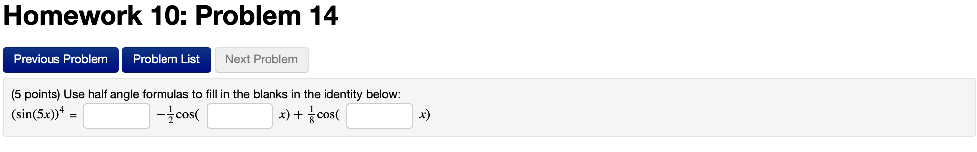 Solved Homework 10: Problem 14 Previous Problem Problem List | Chegg.com