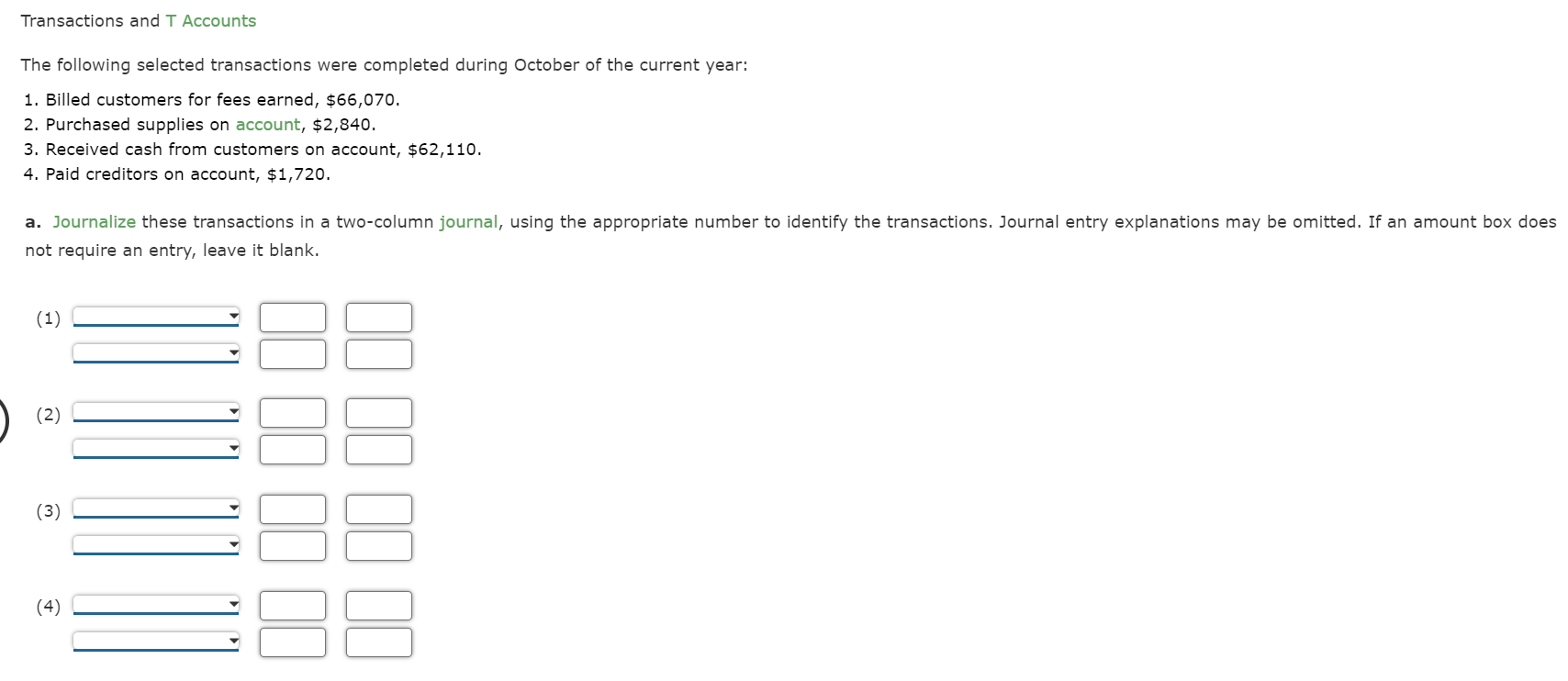 Solved The following selected transactions were completed | Chegg.com