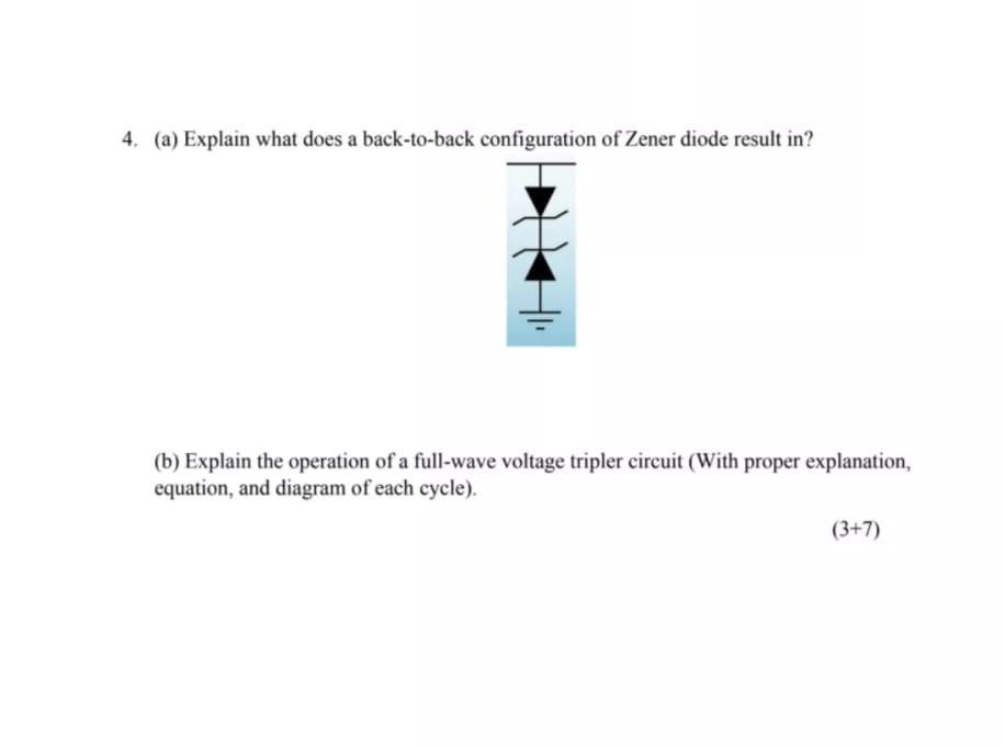 Solved 4. (a) Explain what does a back-to-back configuration | Chegg.com
