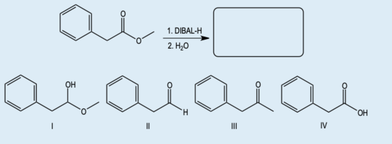 Solved 1. DIBAL-H 2. H20 OH ic H "OH IV | Chegg.com