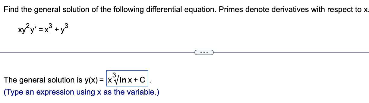 Solved Find the general solution of the following | Chegg.com