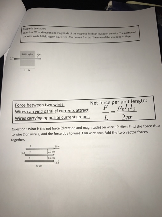 Solved MT4-QRT1: CURRENT-CARRYING WIRE IN A UNIFORM MAGNETIC | Chegg.com