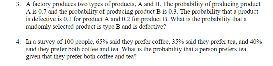 Solved 3. A factory produces two types of products, A and B. | Chegg.com