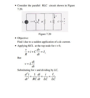 Solved . Consider the parallel RLC circuit shown in Figure | Chegg.com