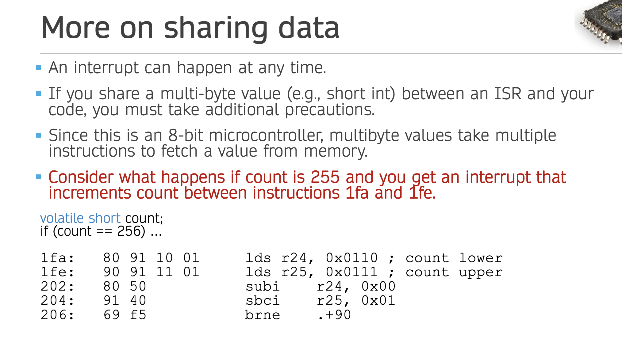 Solved - An interrupt can happen at any time. - If you share | Chegg.com