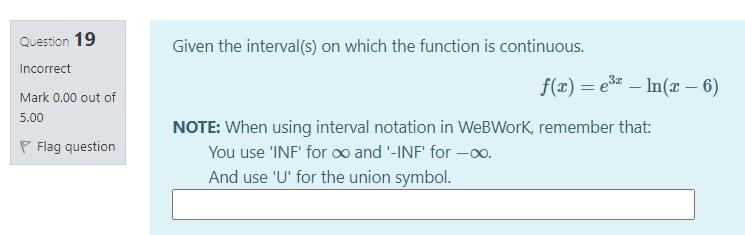 Solved Given the interval(s) on which the function is | Chegg.com