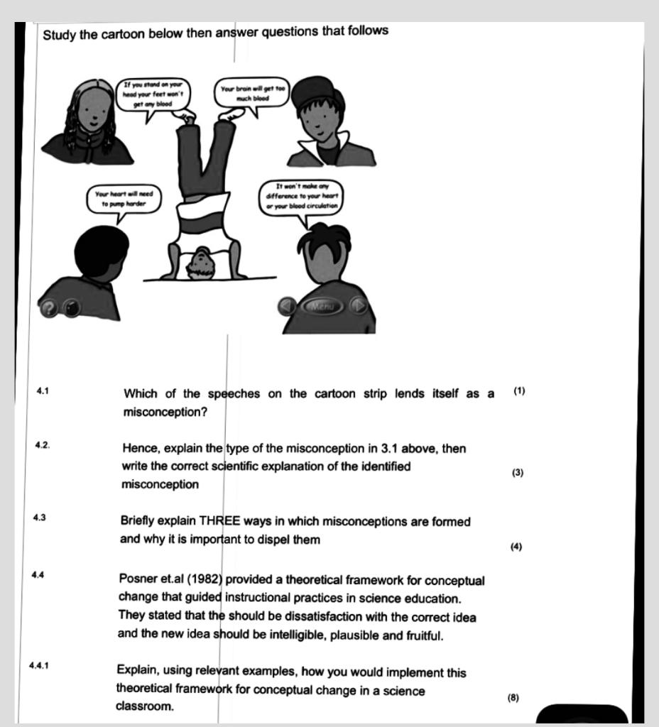 Study the cartoon below then answer questions that | Chegg.com