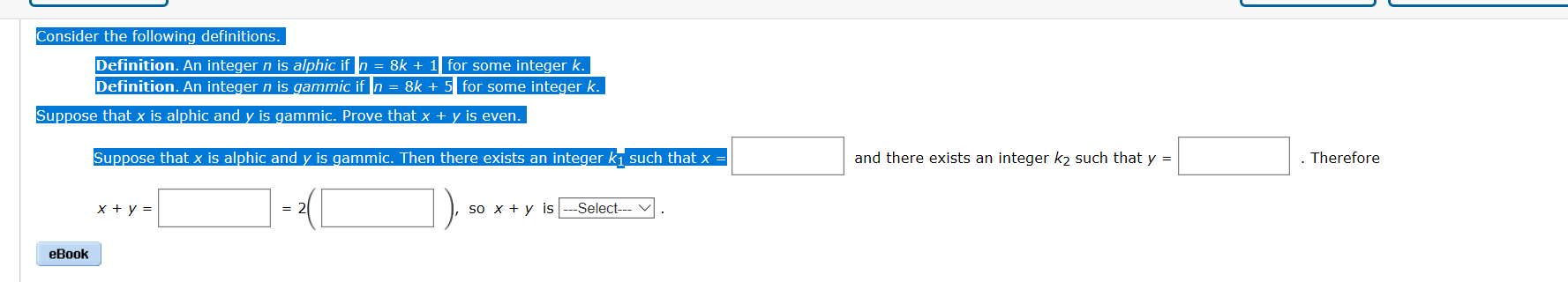 Solved Consider the following definitions. Definition. An | Chegg.com