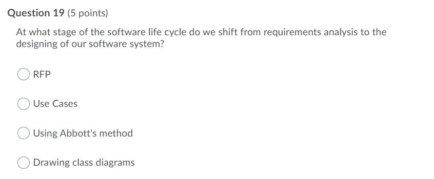 Solved Question 20 (5 points) In Abbott's method, nouns | Chegg.com