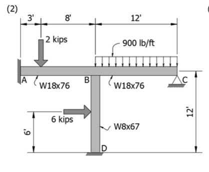 Solved Compose complete shear and moment diagrams of | Chegg.com