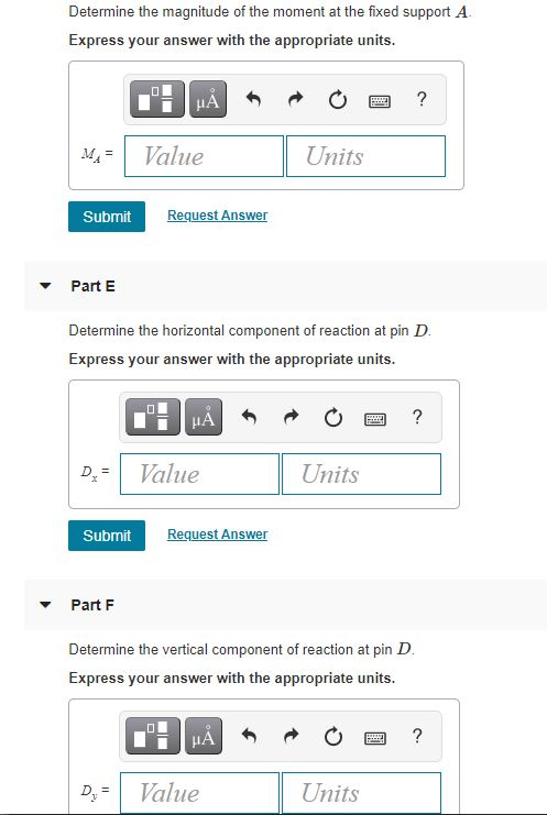 Solved Two beams are connected together by the short link BC | Chegg.com