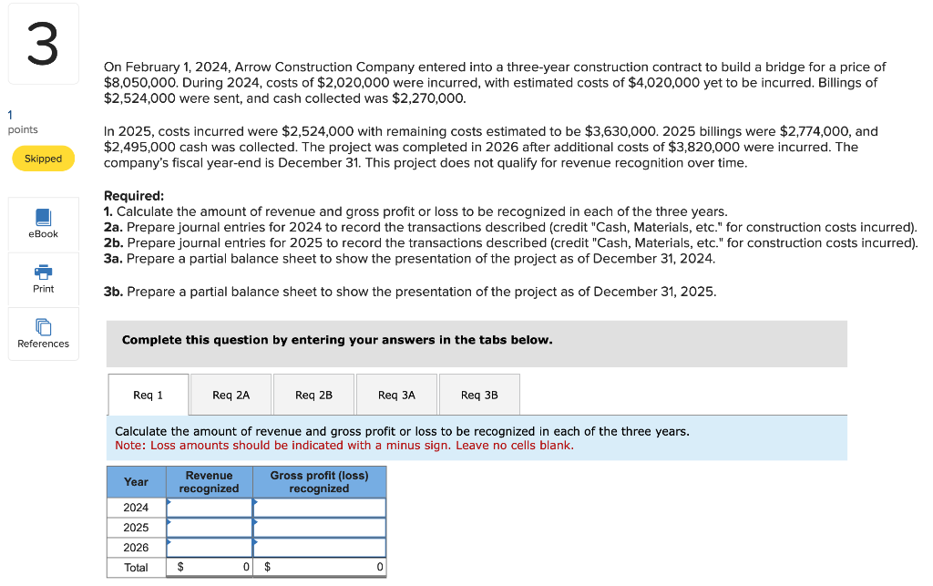 Solved On February 1, 2024, Arrow Construction Company | Chegg.com