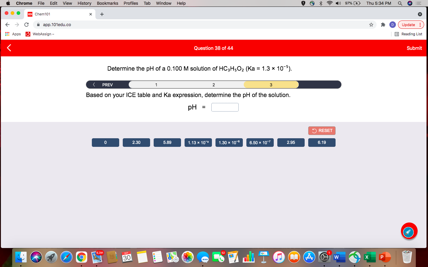 Solved Chrome File Edit View History Bookmarks Profiles Tab | Chegg.com