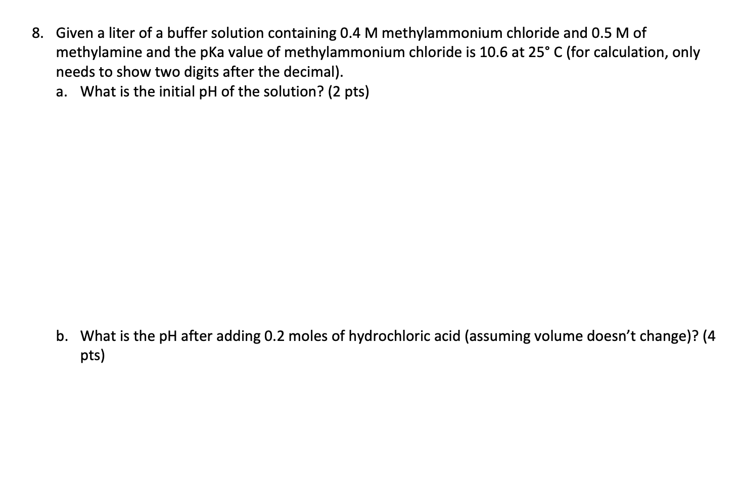 Solved If the pKa values are not given in the specific | Chegg.com