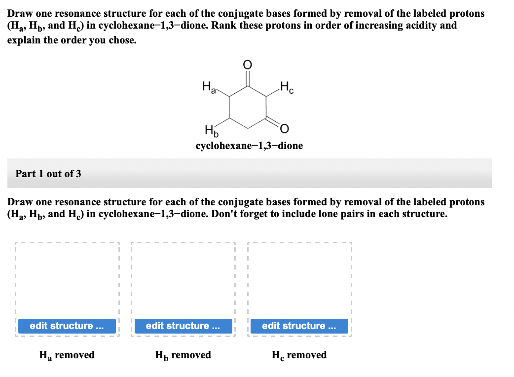Solved Draw one resonance structure for each of the | Chegg.com