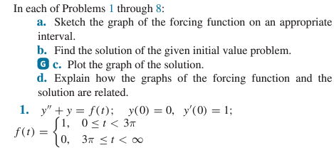 Solved In each of Problems 1 through 8: a. Sketch the graph | Chegg.com