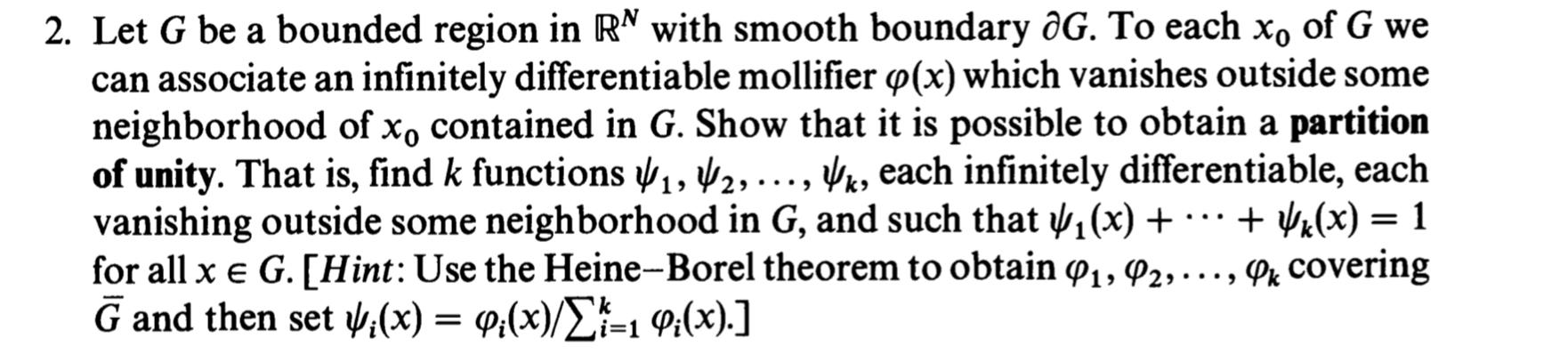 2. Let G be a bounded region in RN with smooth | Chegg.com