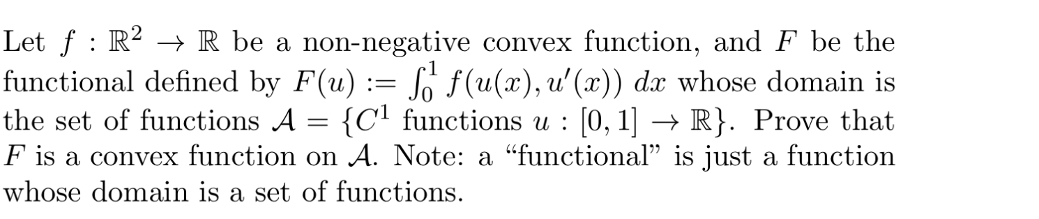 Solved . Let f: R2 + R be a non-negative convex function, | Chegg.com