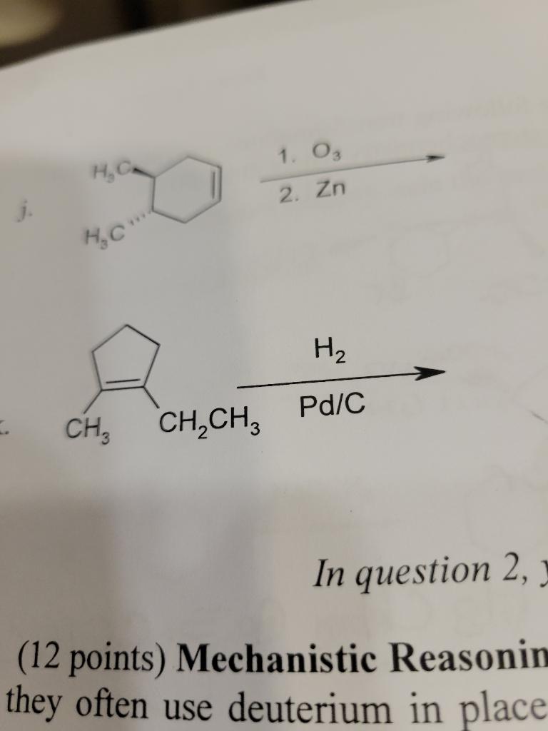 Solved 1. O3= In question 2, (12 points) Mechanistic | Chegg.com