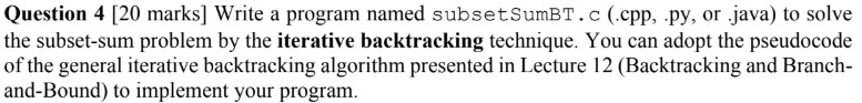 Solved Question 4 [20 marks] Write a program named | Chegg.com