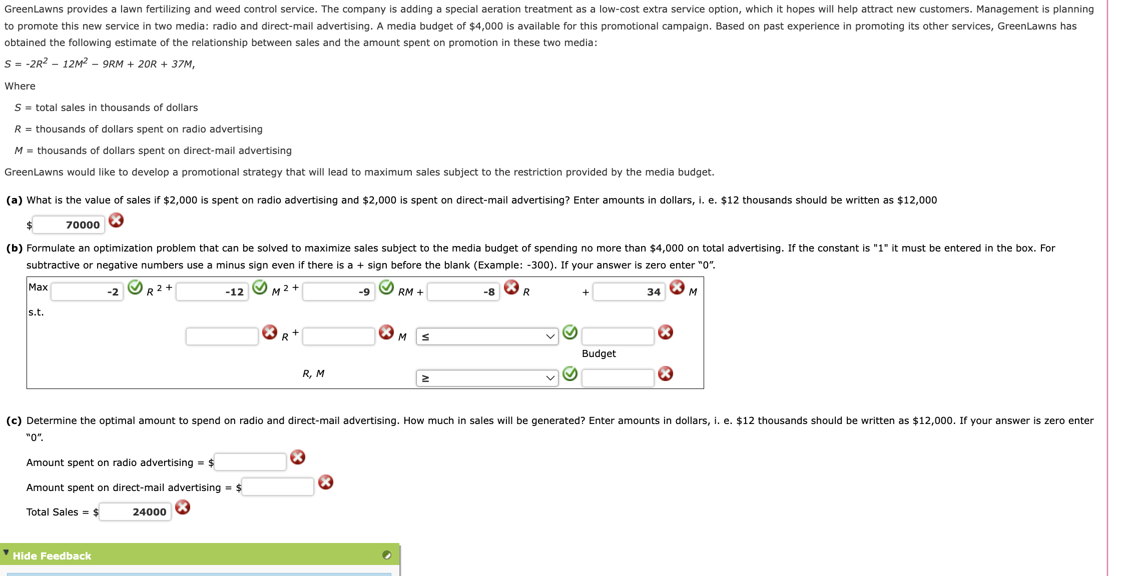 Solved obtained the following estimate of the relationship | Chegg.com