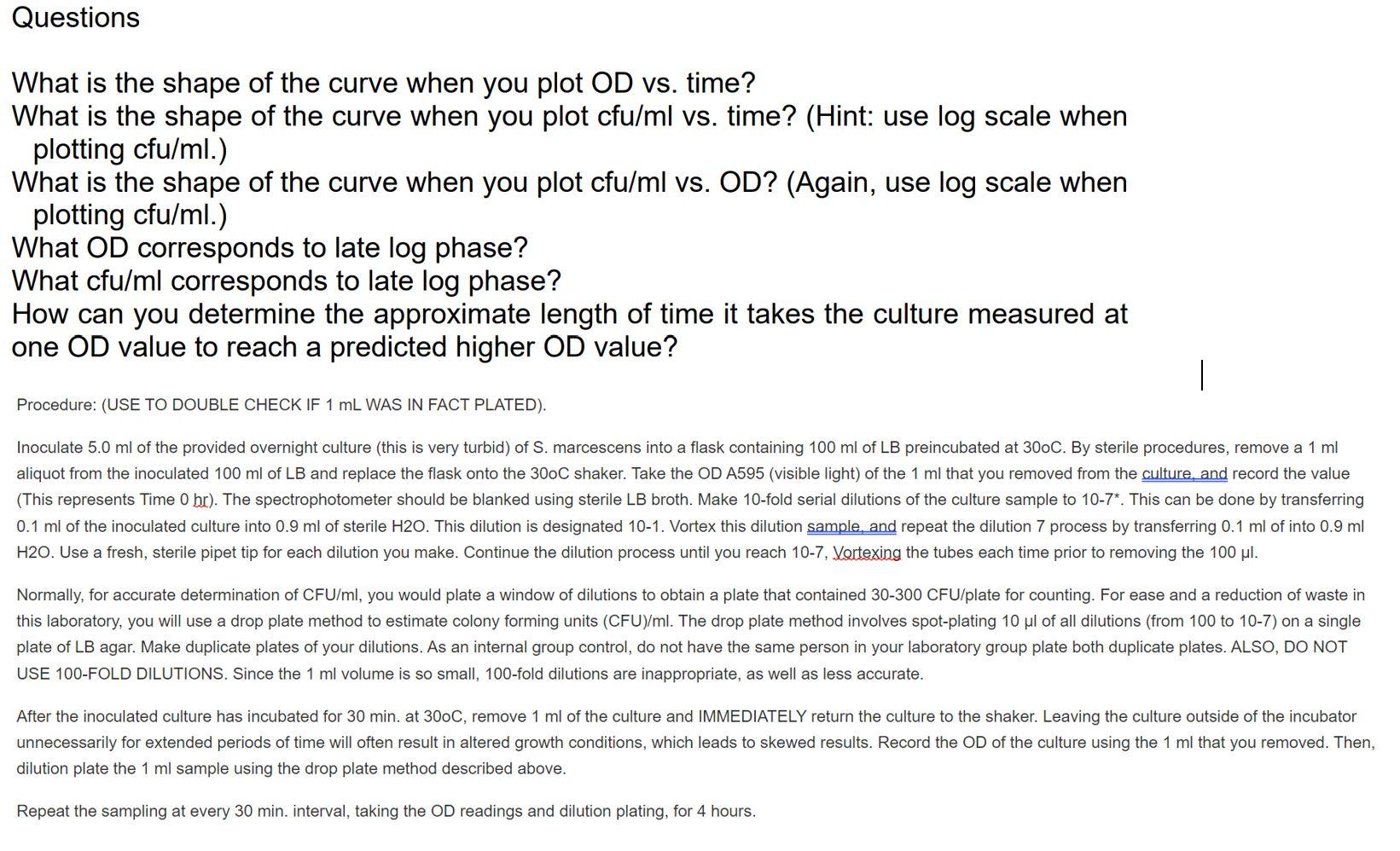 Solved Questions What is the shape of the curve when you | Chegg.com