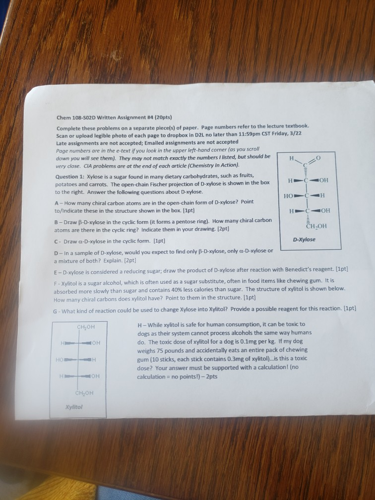 Solved Chem 108-S02D written Assignment #4 (20pts) Complete | Chegg.com Solved Chem 108-S02D written Assignment #4 (20pts) Complete | Chegg.com