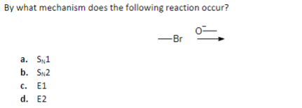 Solved By what mechanism does the following reaction occur? | Chegg.com