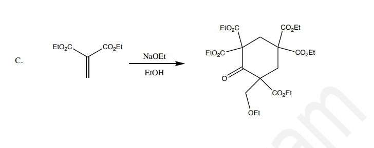 Solved EtO2C Eto2C CO2Et NaOEt Eto2C C. EtOH CO2Et OEt | Chegg.com
