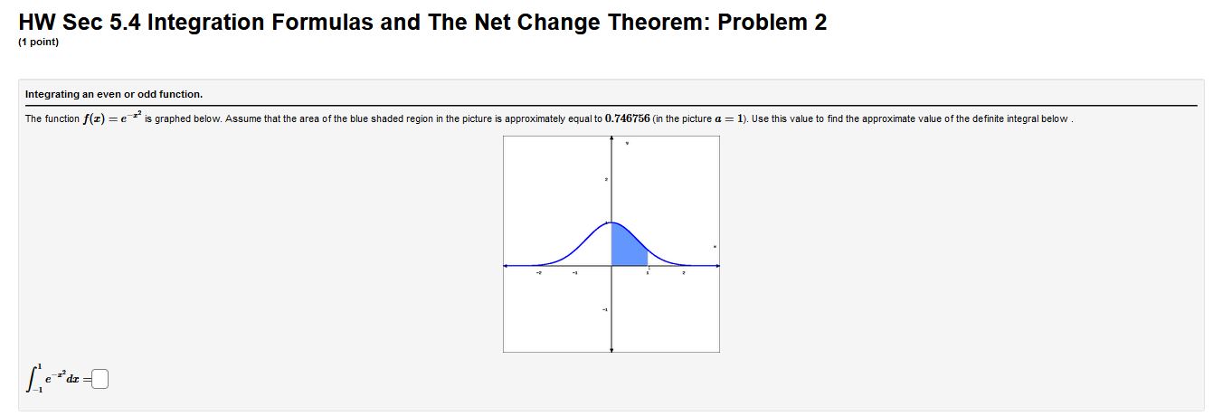 Solved HW Sec 5.4 Integration Formulas and The Net Change | Chegg.com