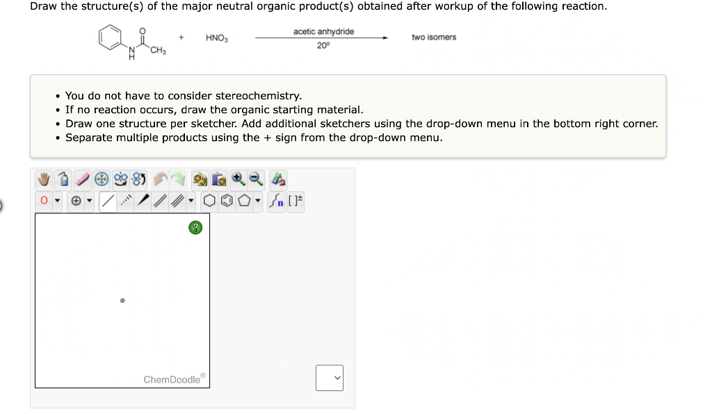 Solved Draw the structure(s) of the major neutral organic | Chegg.com
