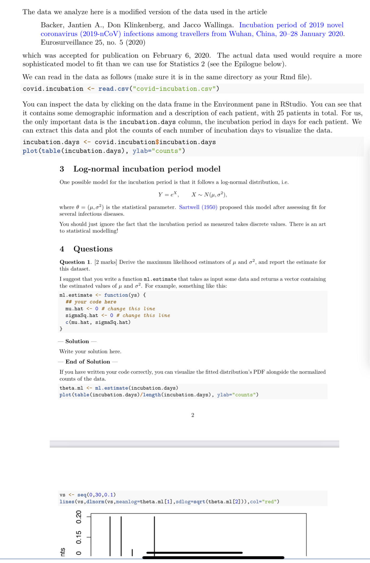 Solved The data we analyze here is a modified version of the | Chegg.com