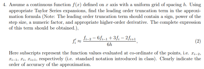 Solved 4. Assume a continuous function f(x) defined on x | Chegg.com