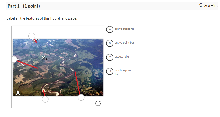 Solved Part 2: The point bar at point X was deposited 400 | Chegg.com
