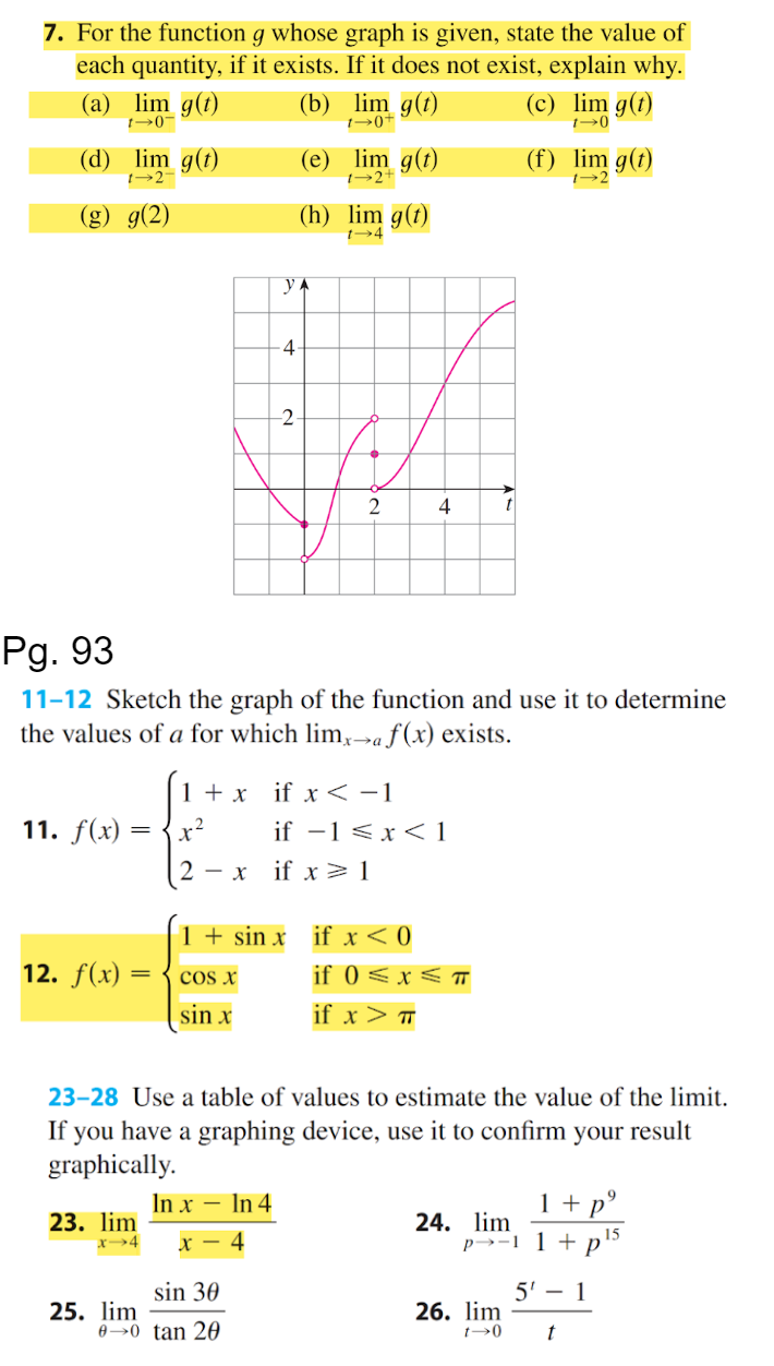 Solved 7. For the function g whose graph is given, state the | Chegg.com