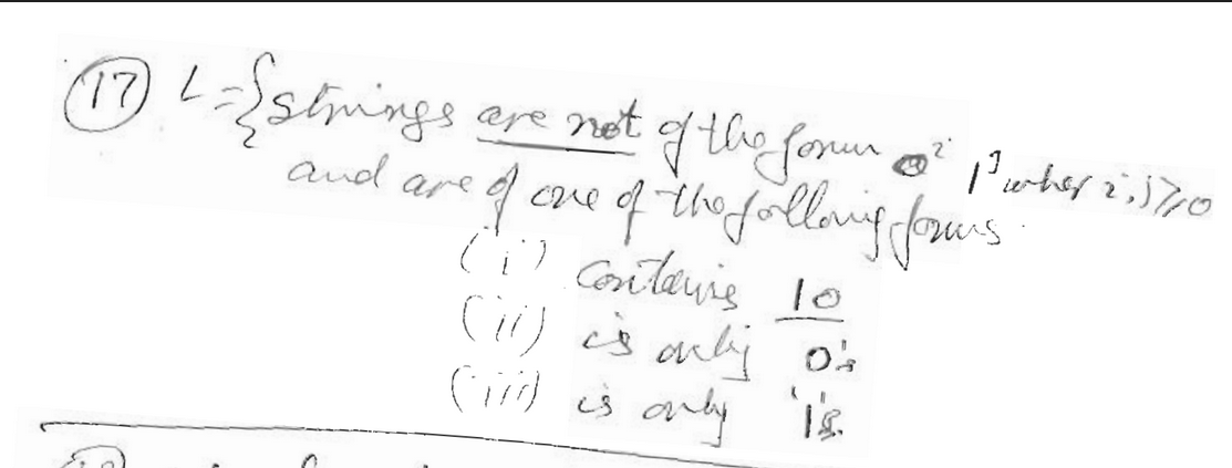 Solved Theory of Automata - Computer Science Find the | Chegg.com