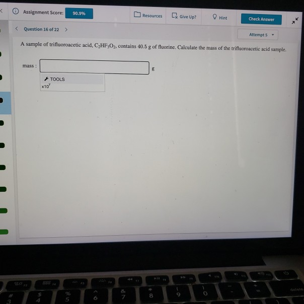 Solved Assignment Score: 90.9% Resources (Give Up? Hint | Chegg.com