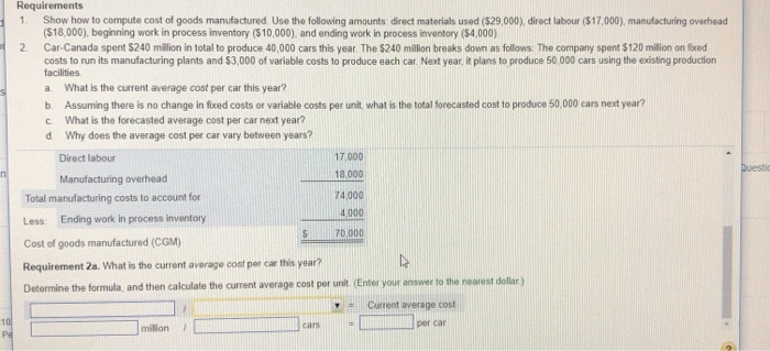 Solved Requirements 1. Show how to compute cost of goods | Chegg.com